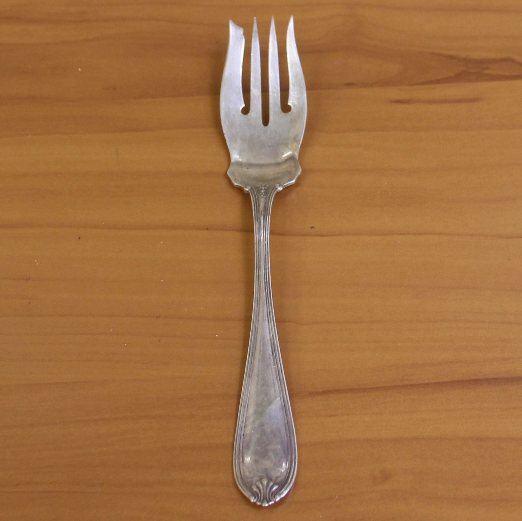 Simpson, Hall, Miller and Co. Cold Meat Fork In .925 Sterling Silver ...
