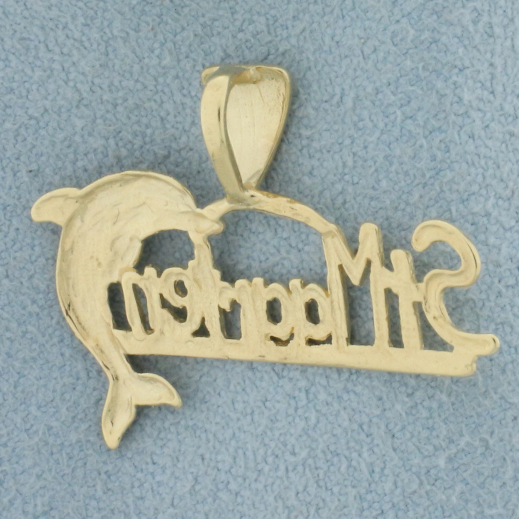 St. Maarten Dolphin Pendant in 14k Yellow Gold | Property Room