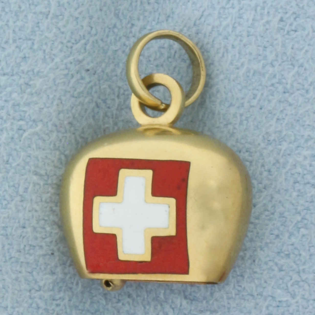 Swiss Bell Charm in 18k Yellow Gold | Property Room
