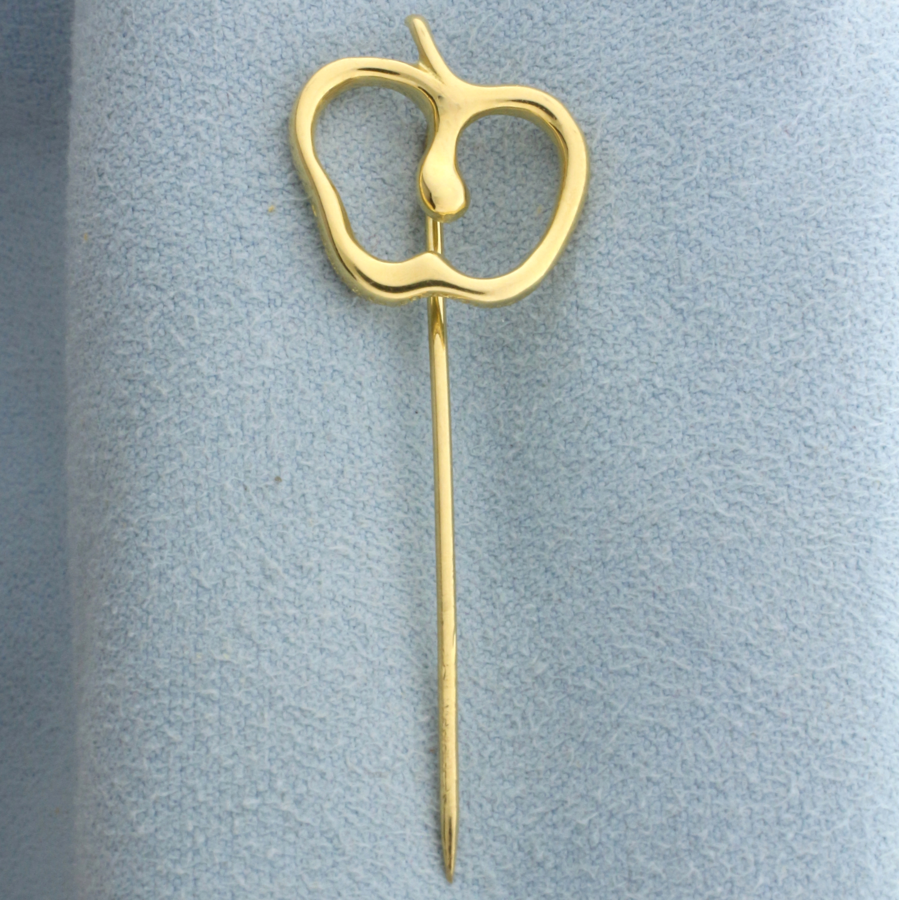 Tiffany and Co. Elsa Peretti Apple Stick Pin in 18k Yellow Gold ...
