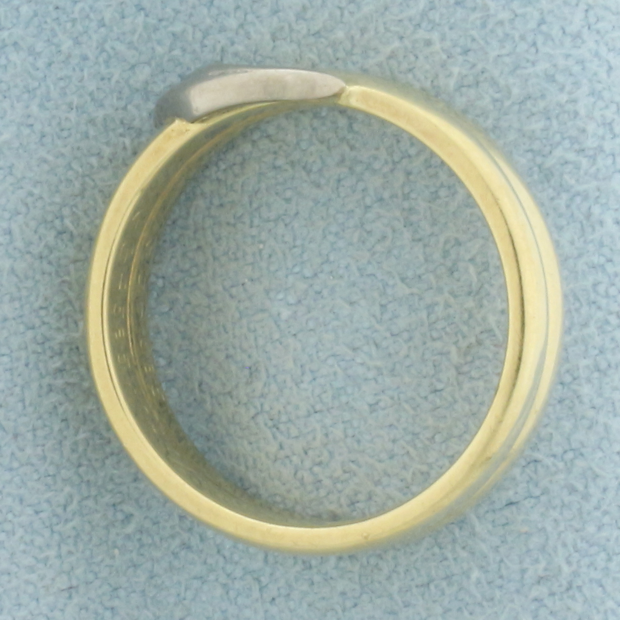 Unique Double Band Wave Design Ring in 14k Yellow and White Gold ...