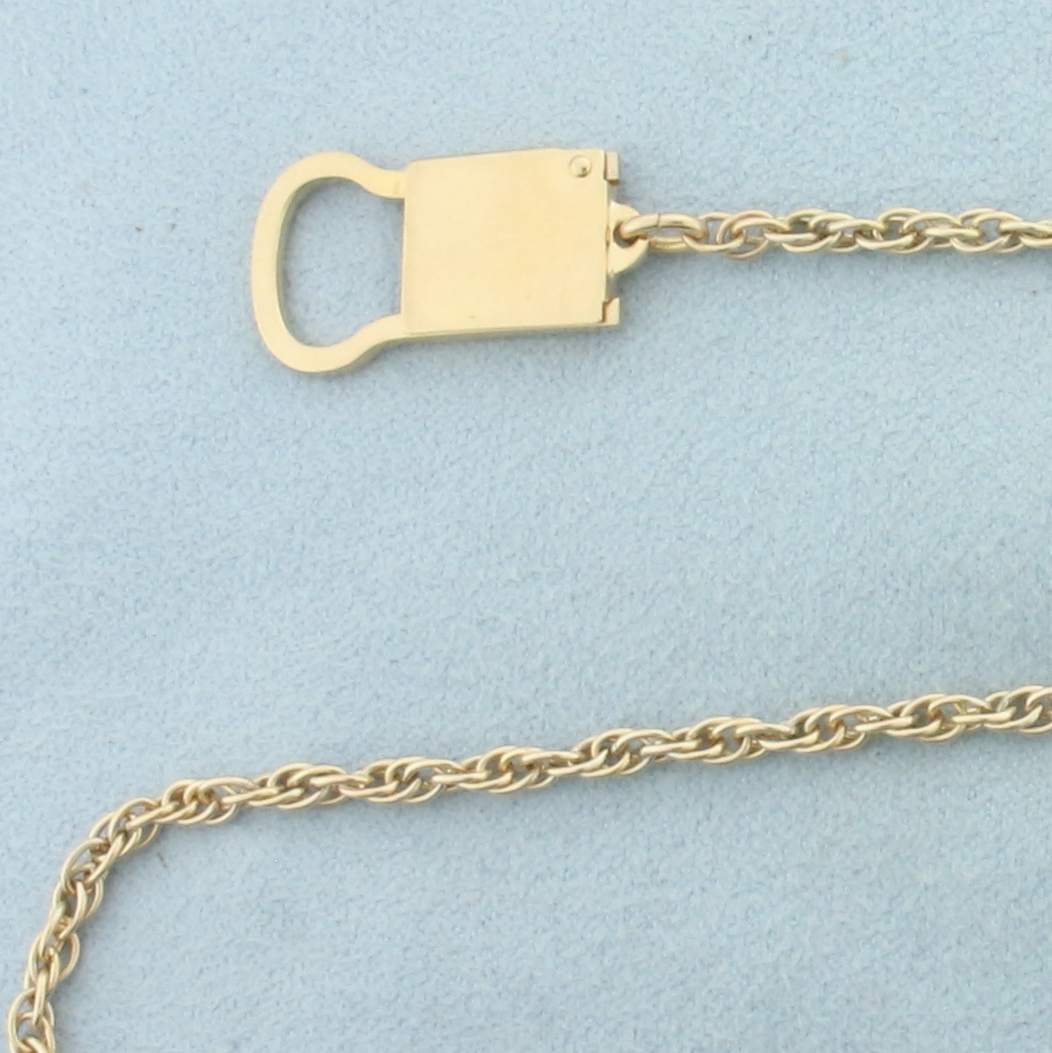 Unique Lock Chain Necklace in 10k Yellow Gold | Property Room