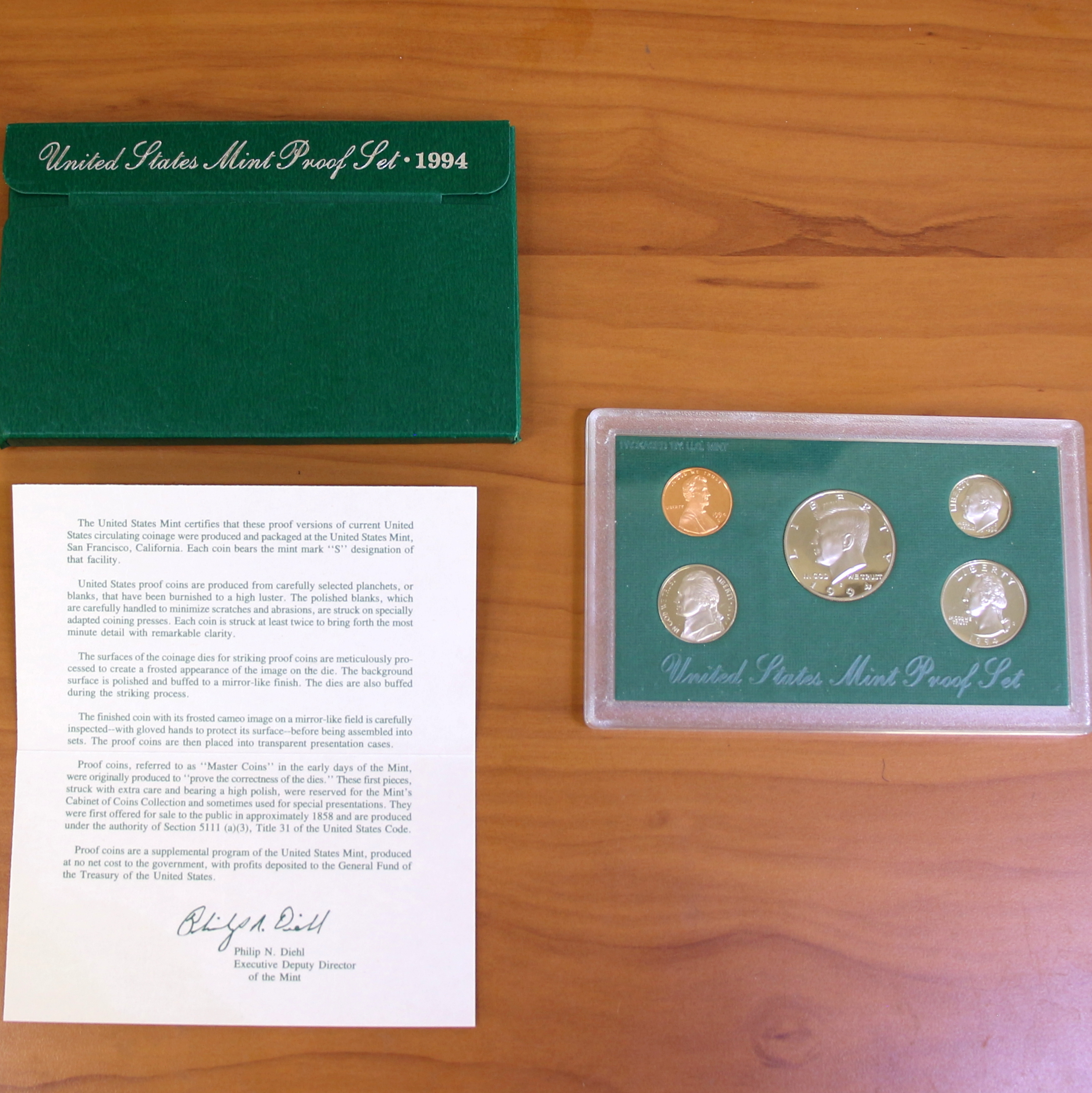 US Mint 5 Proof Coin Set OGP 1994 To 1998 | Property Room