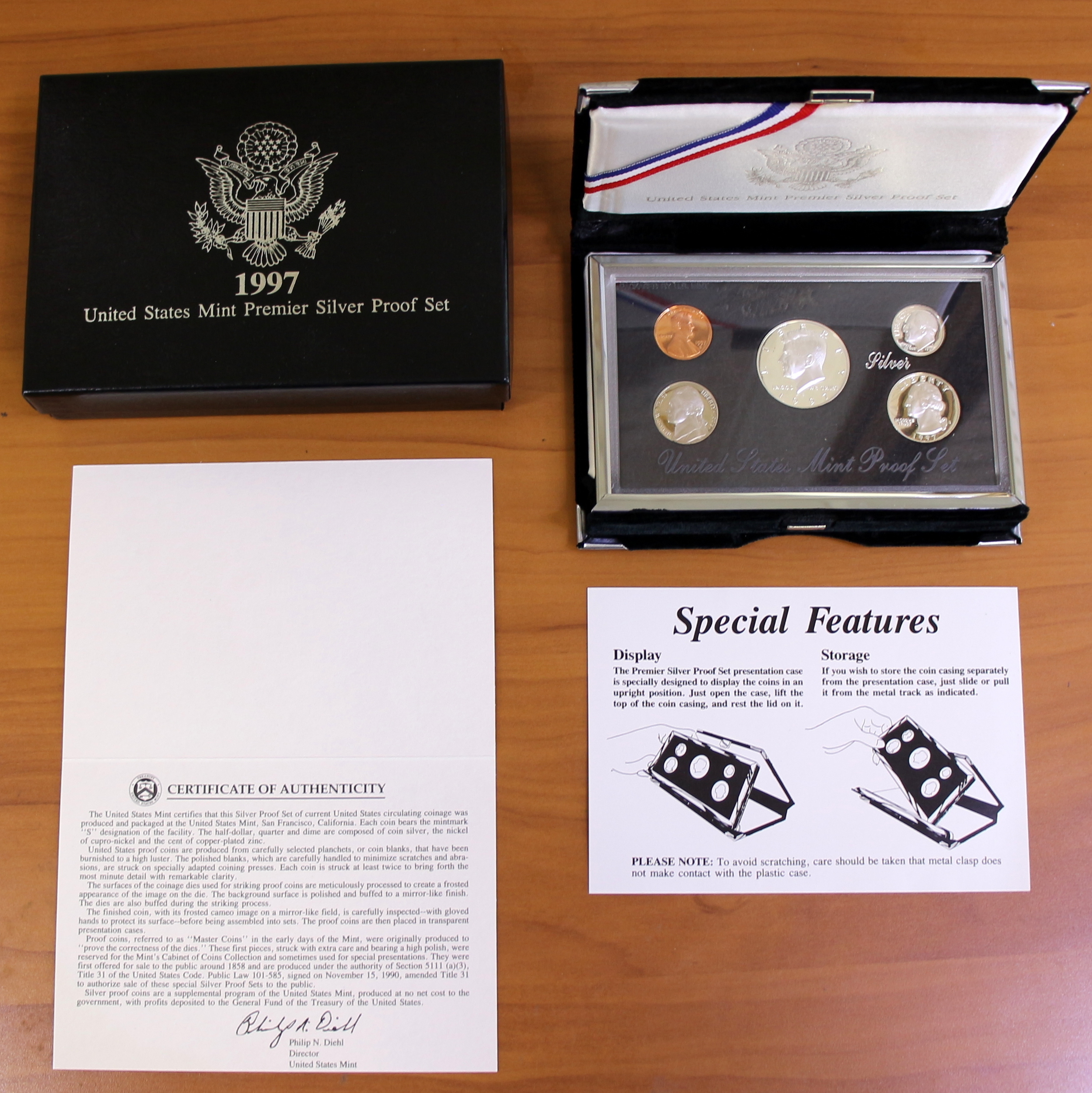US Mint Premier Silver Proof Set 1992 to 1998 | Property Room