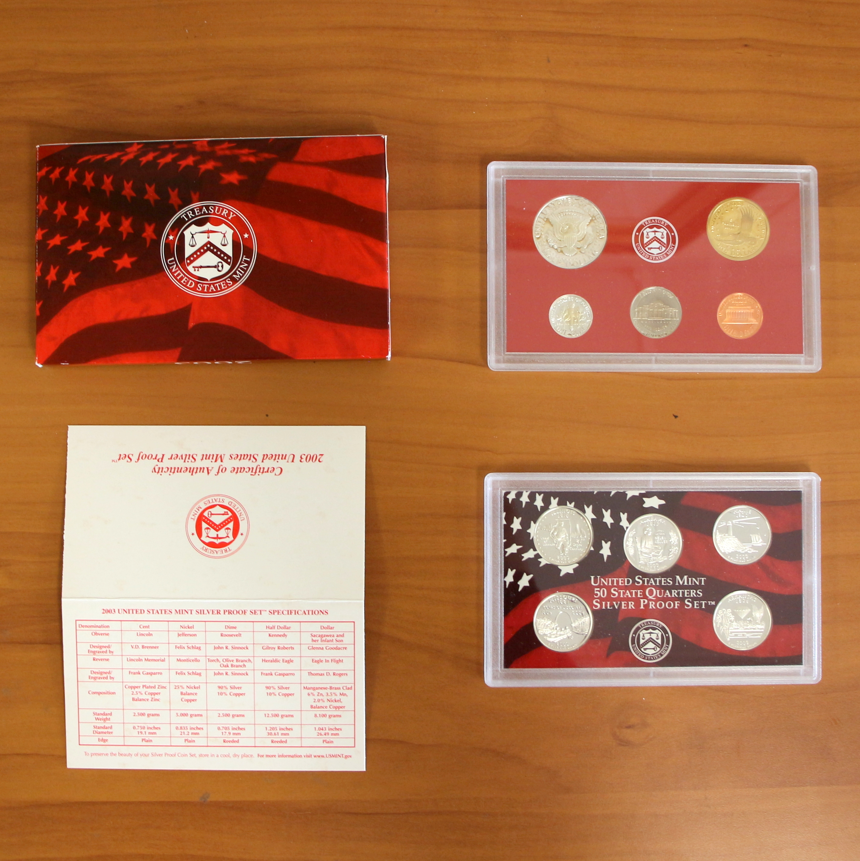 U.S. Mint Silver Proof Coin Set OGP COA | Property Room