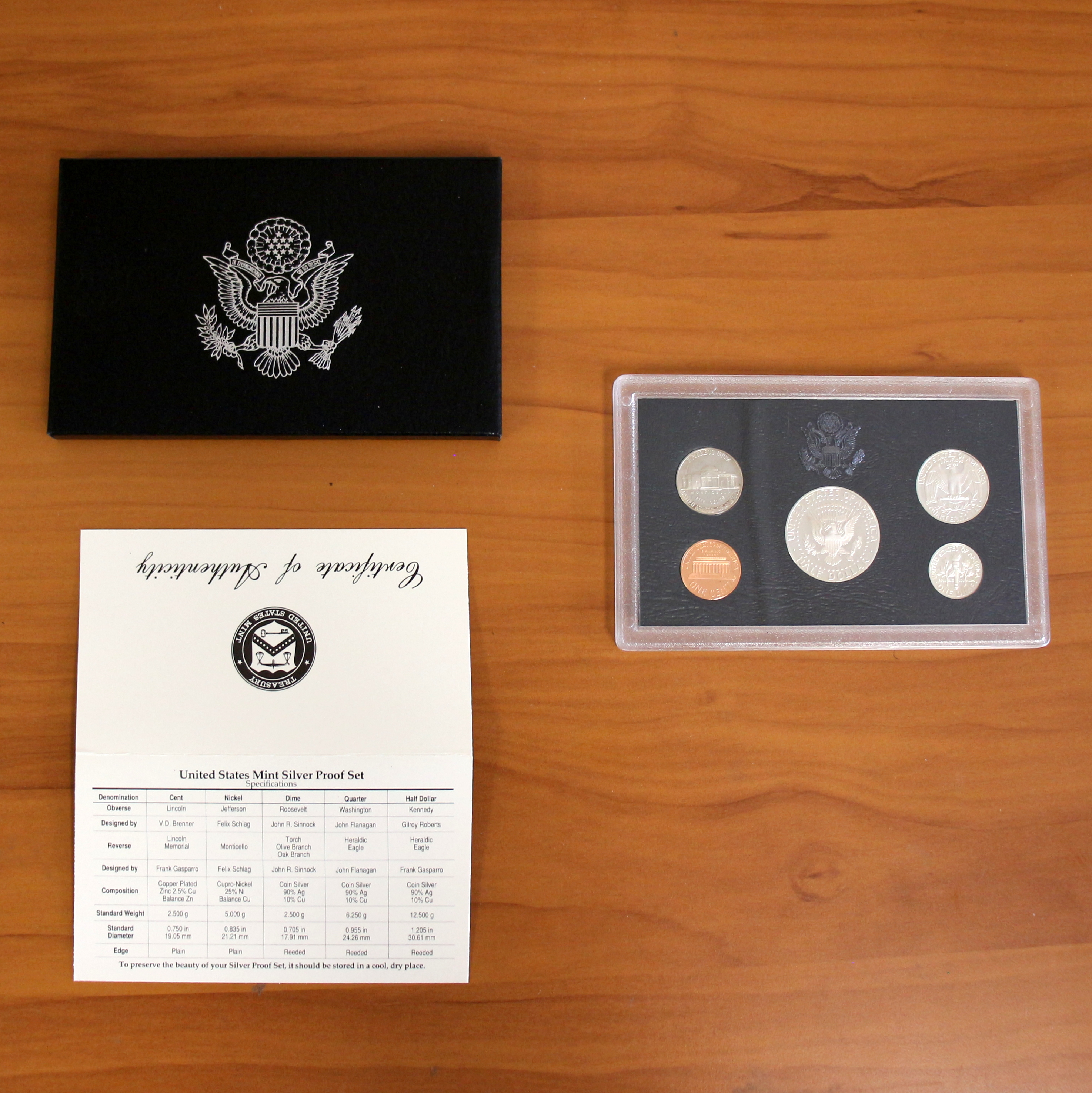 U.S. Mint Silver Proof Coin Set OGP COA | Property Room