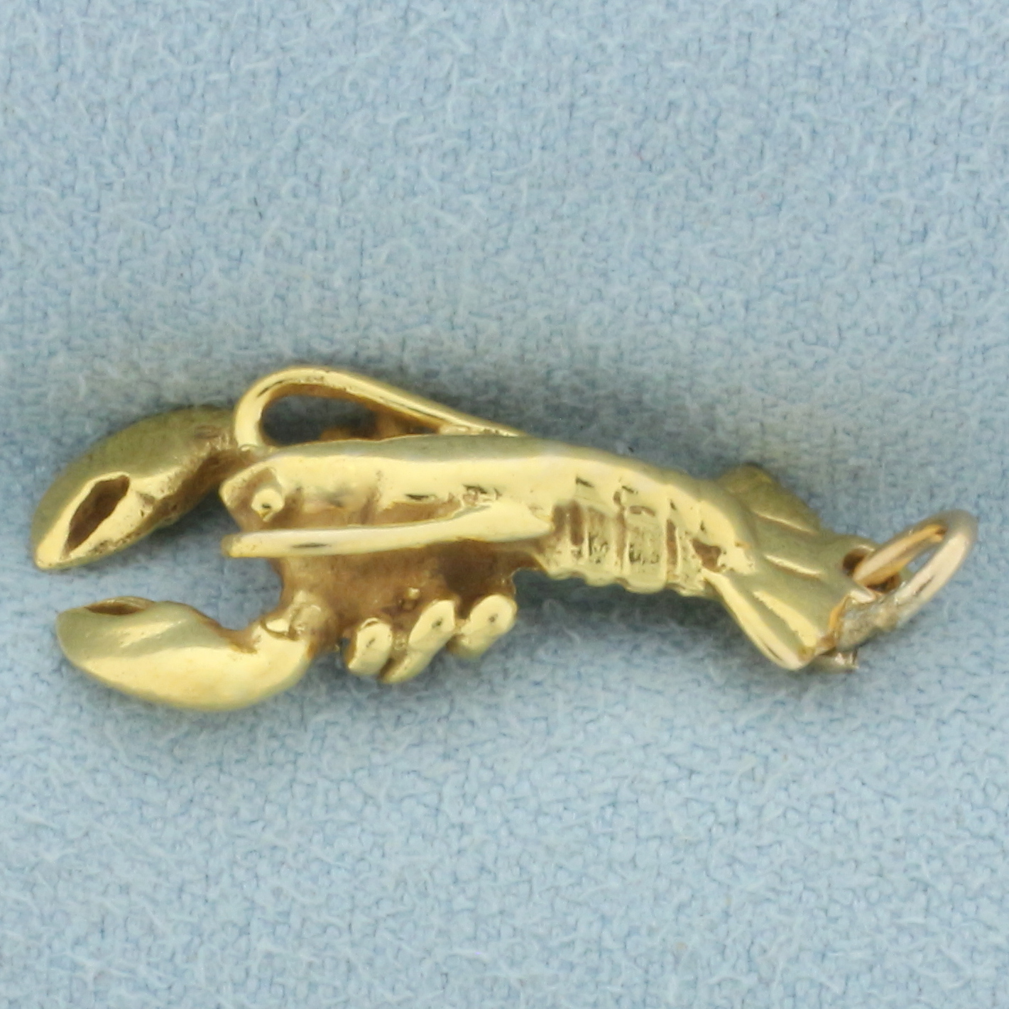 Vintage 3D Lobster Charm in 14k Yellow Gold | Property Room