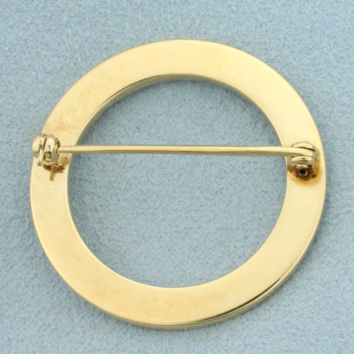 Vintage Circle Pin in 14K Yellow Gold | Property Room
