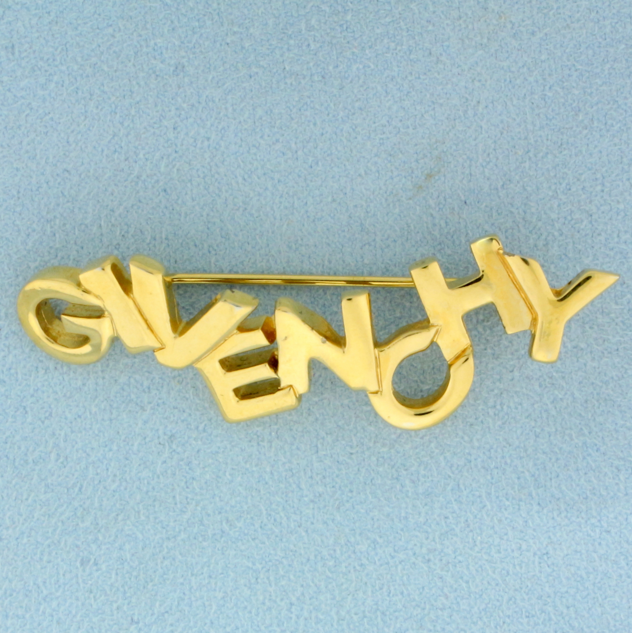 Vintage Designer Signed Givenchy Logo Brooch Pin | Property Room