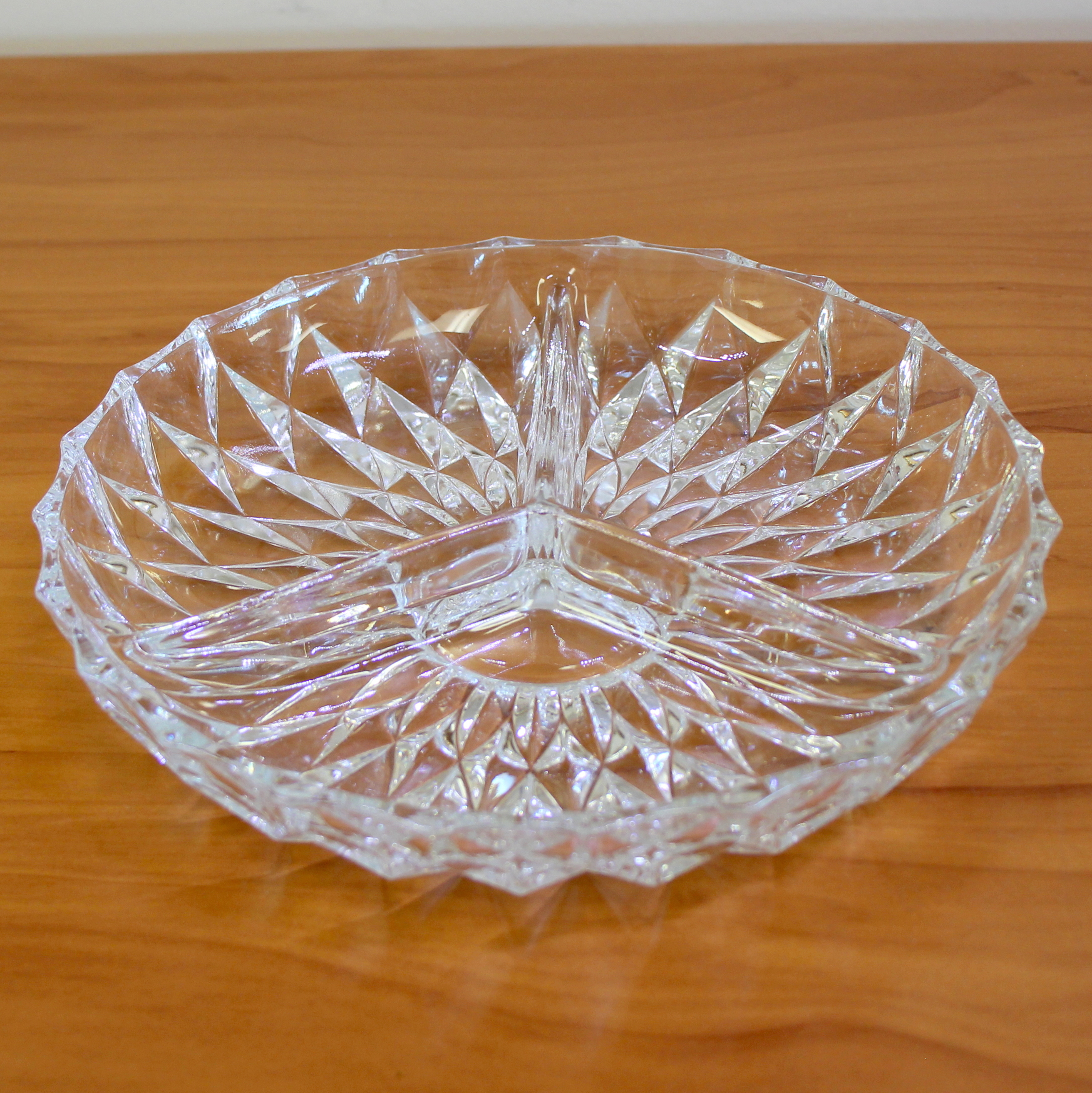 Vintage Rossini Cut Crystal Divided Relish Candy Tray | Property Room
