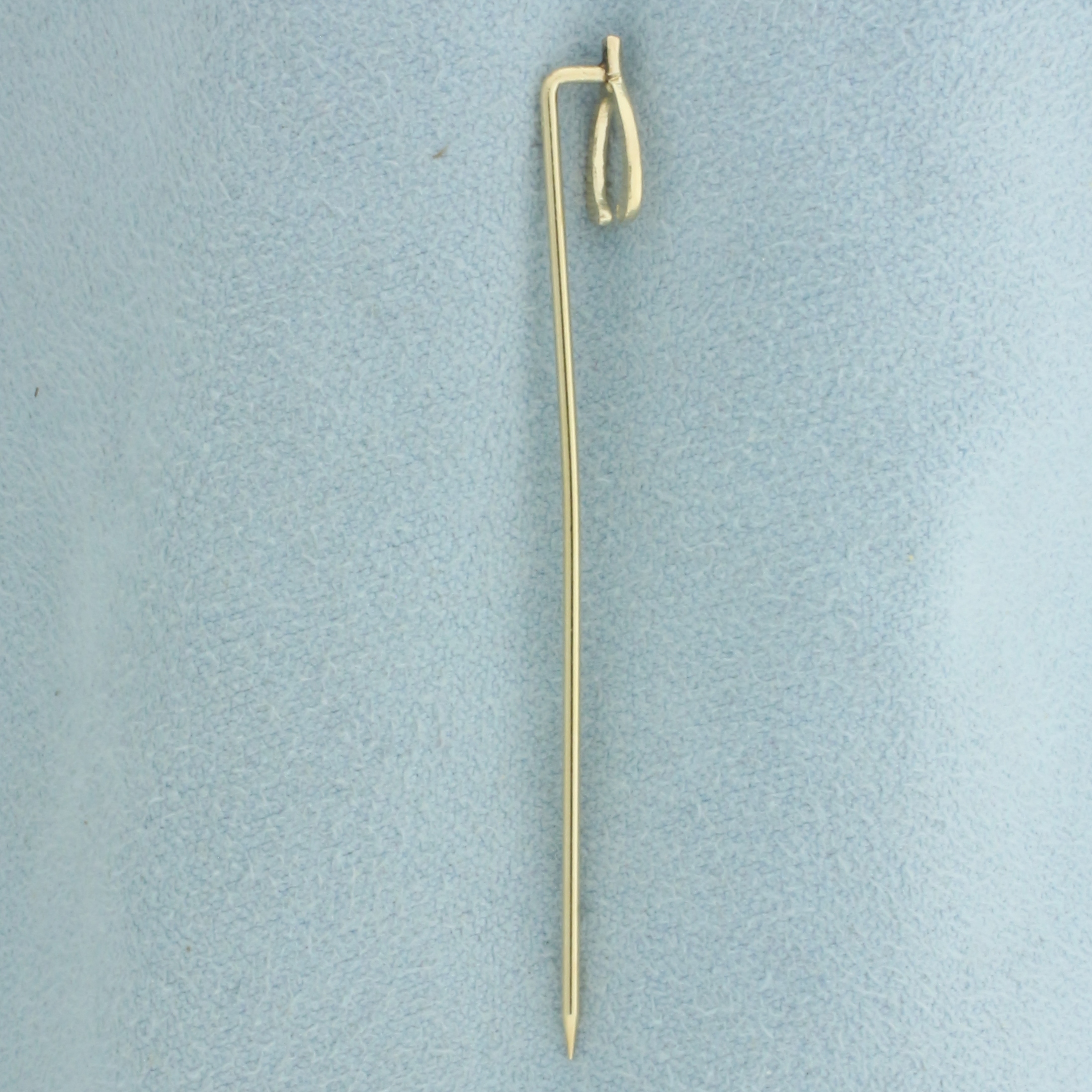 Vintage Wishbone Stick Pin in 14k Yellow Gold | Property Room