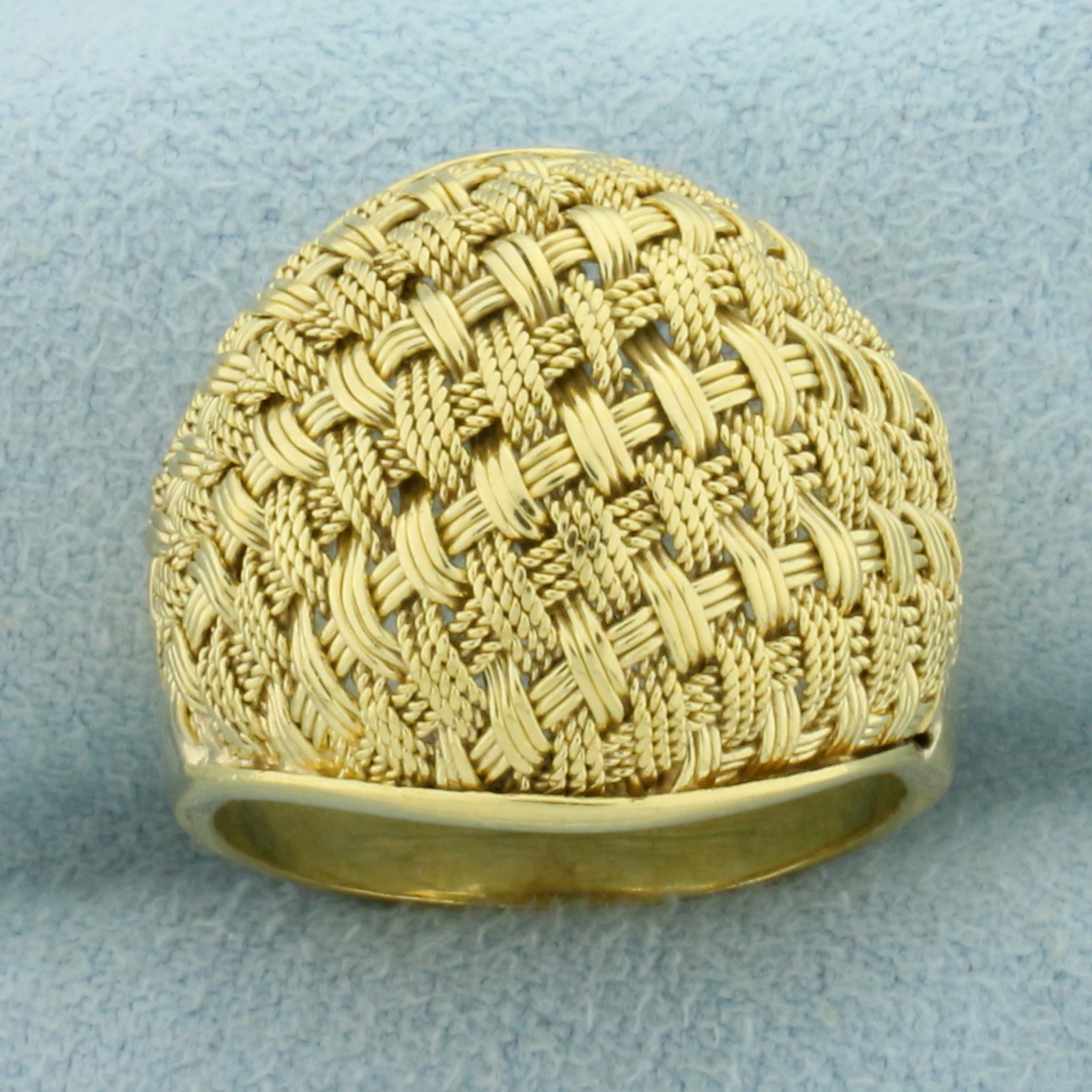 Woven Design Ring in 18k Yellow Gold | Property Room