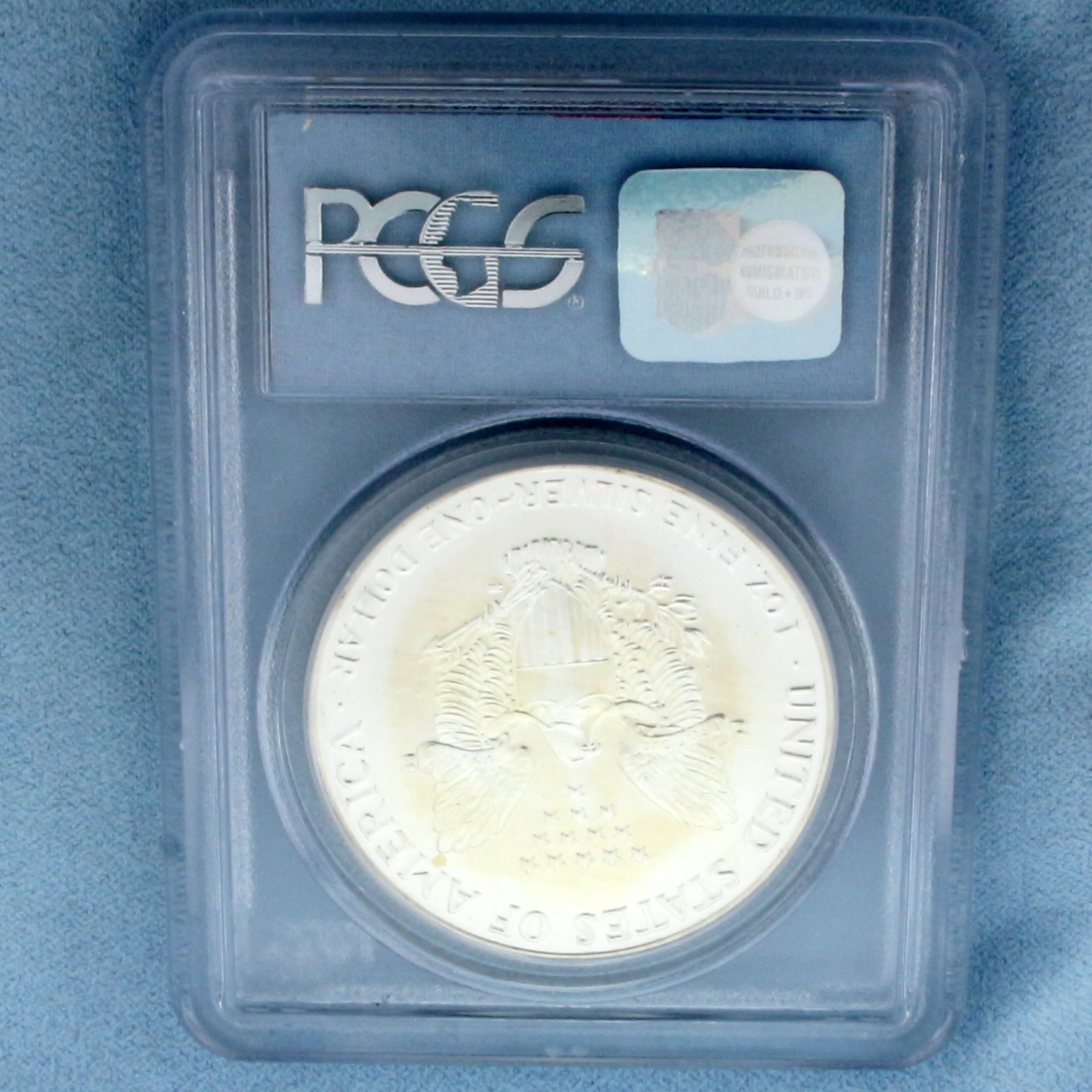 WTC Ground Zero Recovery Silver Eagle Coin PCGS | Property Room