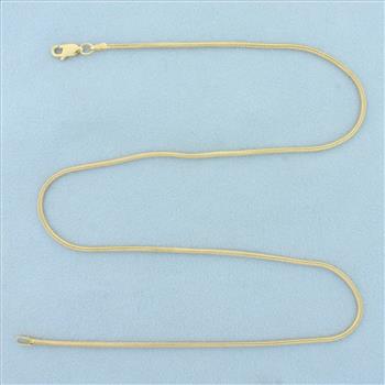 18 Inch Snake Link Chain Necklace in 10 Yellow Gold | Property Room