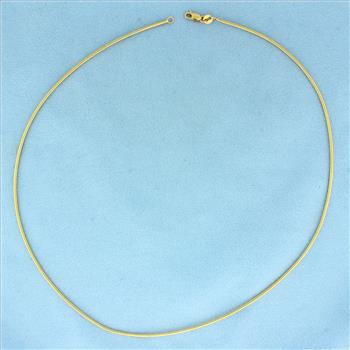 18 Inch Snake Link Chain Necklace in 14k Yellow Gold | Property Room
