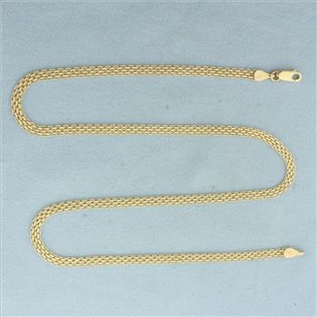 20 Inch Bismark Link Chain Necklace in 14k Yellow Gold | Property Room