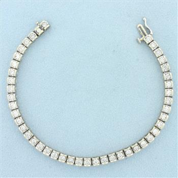 3ct Diamond Tennis Bracelet in 14k White Gold | Property Room