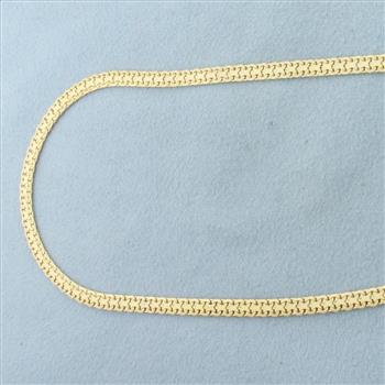 Italian 24 Inch Bismark Link Chain Necklace in 14k Yellow Gold ...