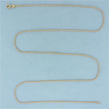 Italian 24 Inch Foxtail Link Chain Necklace in 14k Yellow Gold ...