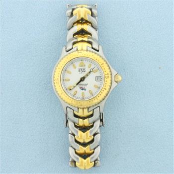 Womens Esquire ESQ Swiss Professional Two Tone Watch | Property Room