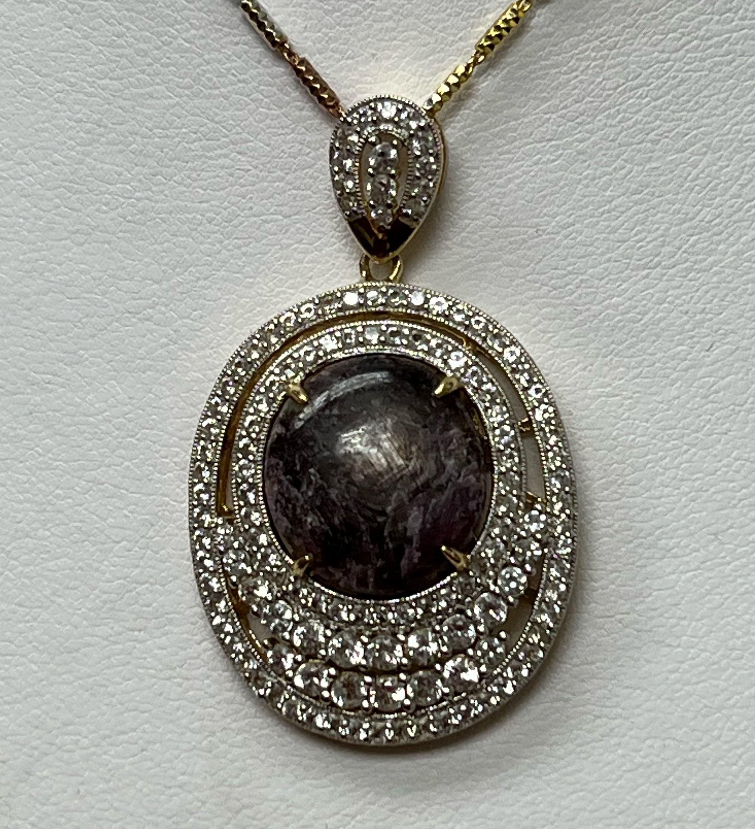 RUBY & SAPPHIRE NECKLACE IN STERLING SILVER | Property Room