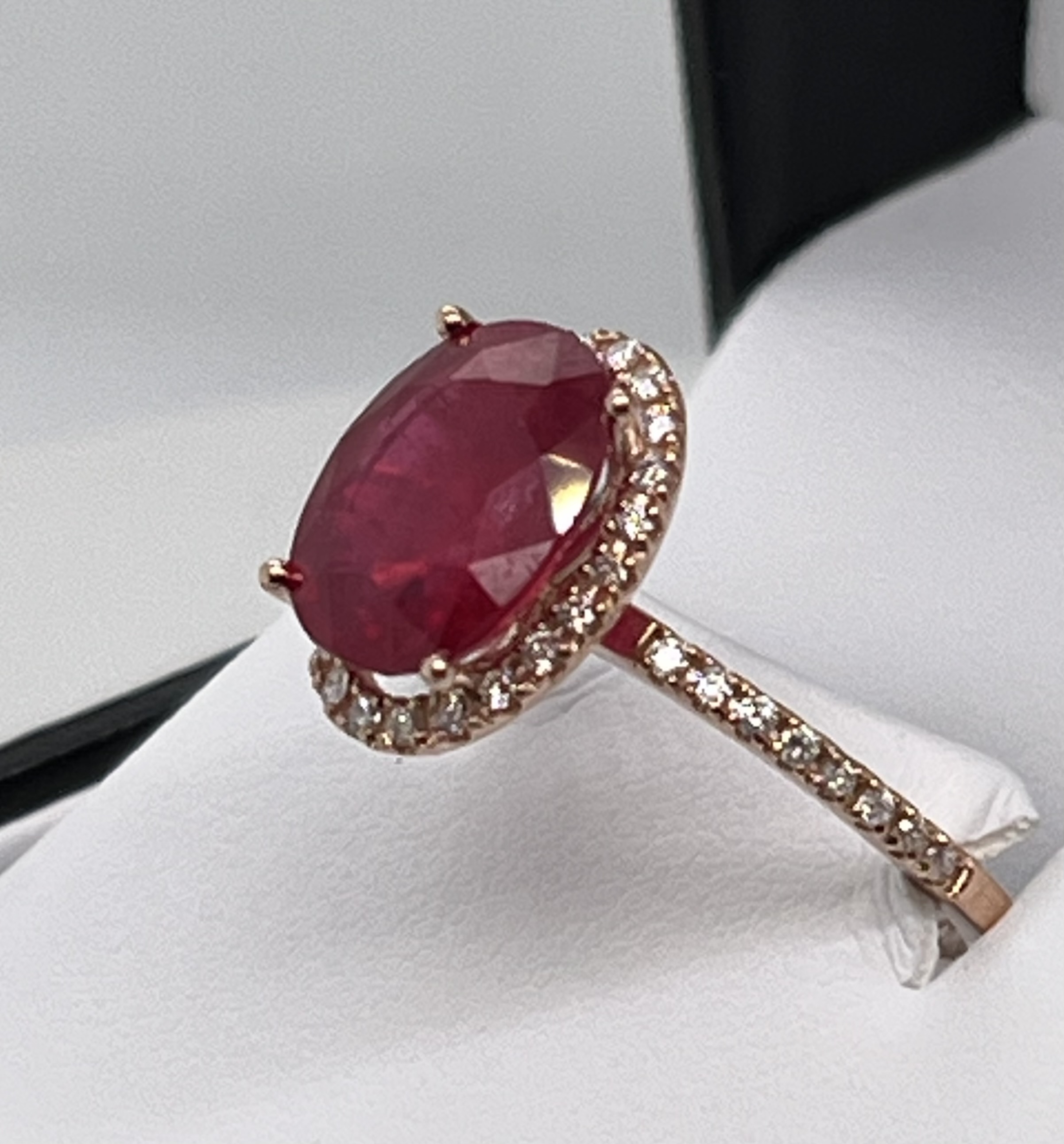 RUBY & DIAMOND RING IN 14K ROSE GOLD | Property Room