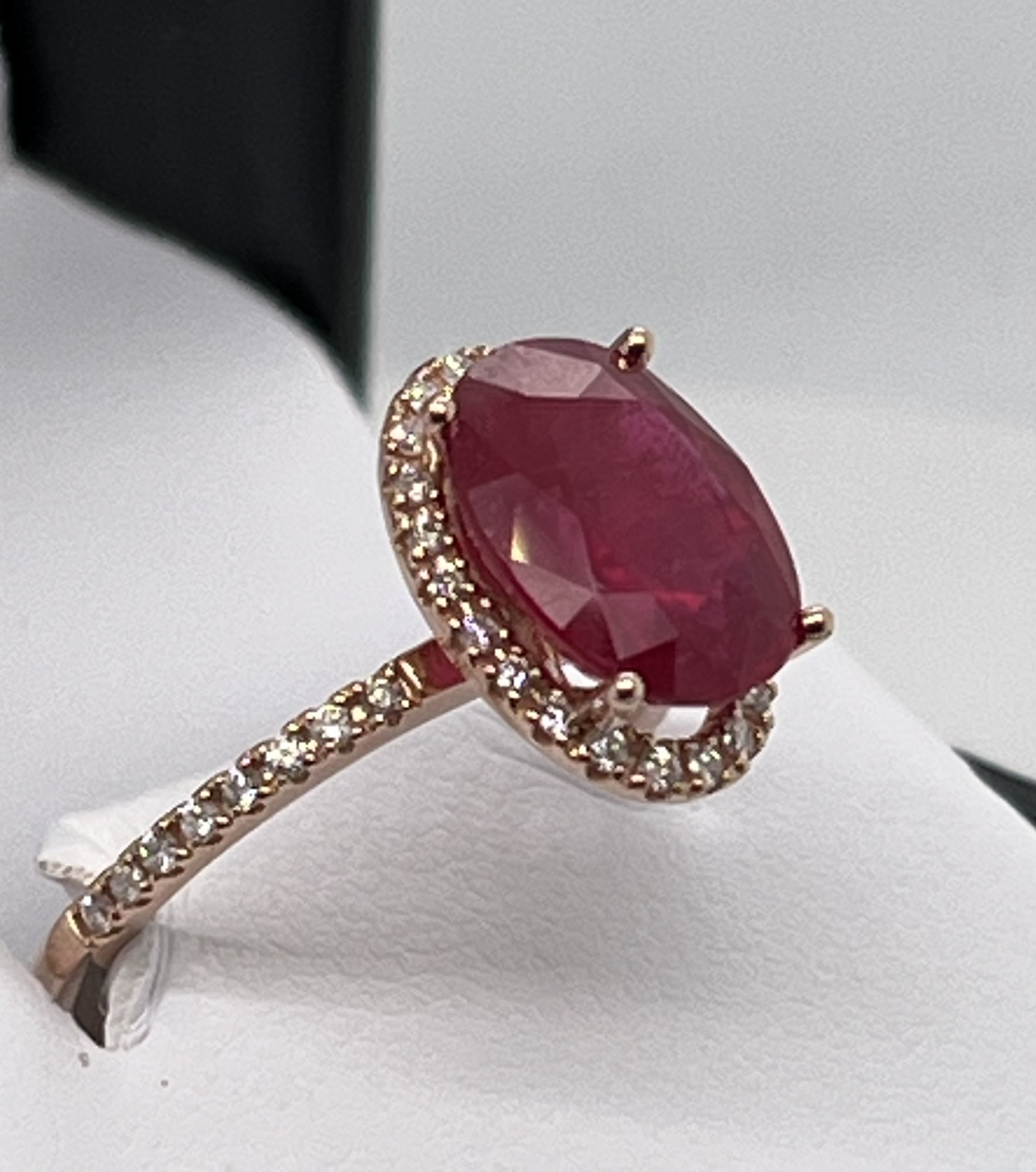 RUBY & DIAMOND RING IN 14K ROSE GOLD | Property Room