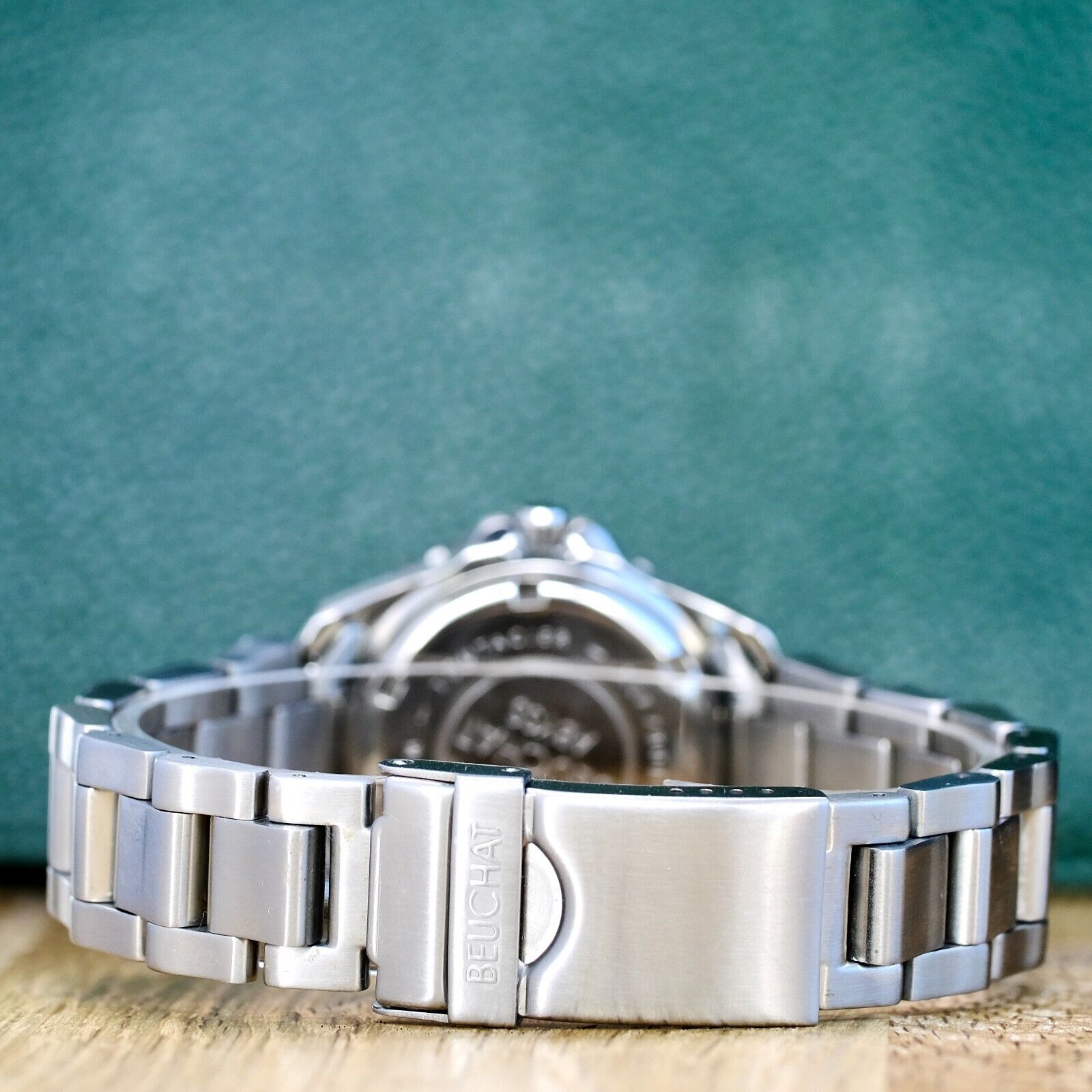 BEUCHAT ABYSS DIVERS WOMENS WATCH WHITE ARABIC DIAL ROTATING BEZEL 200M ...