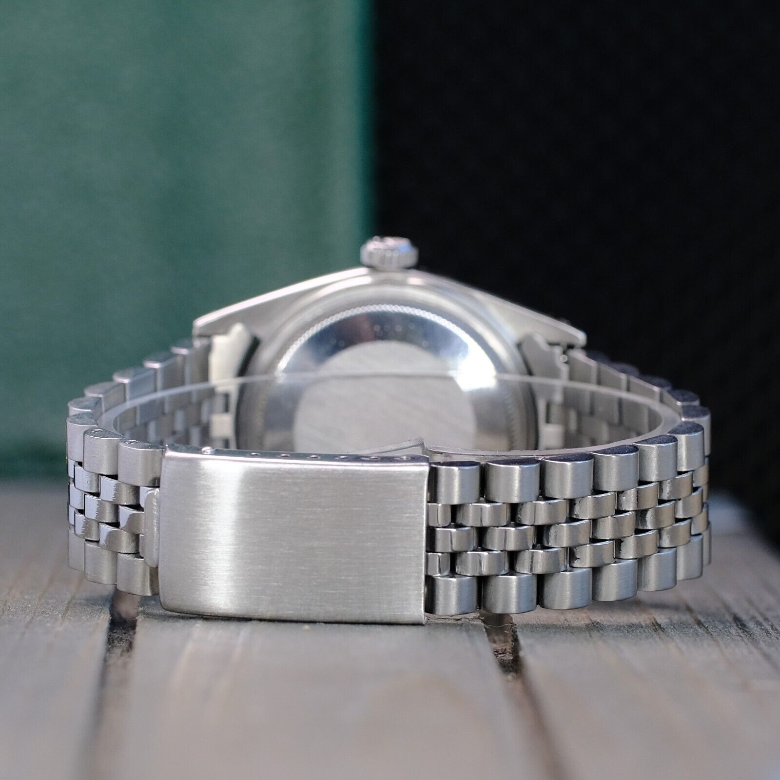 ROLEX MENS DATEJUST GOLD & STEEL POWDER BLUE DIAL FLUTED BEZEL 36MM ...