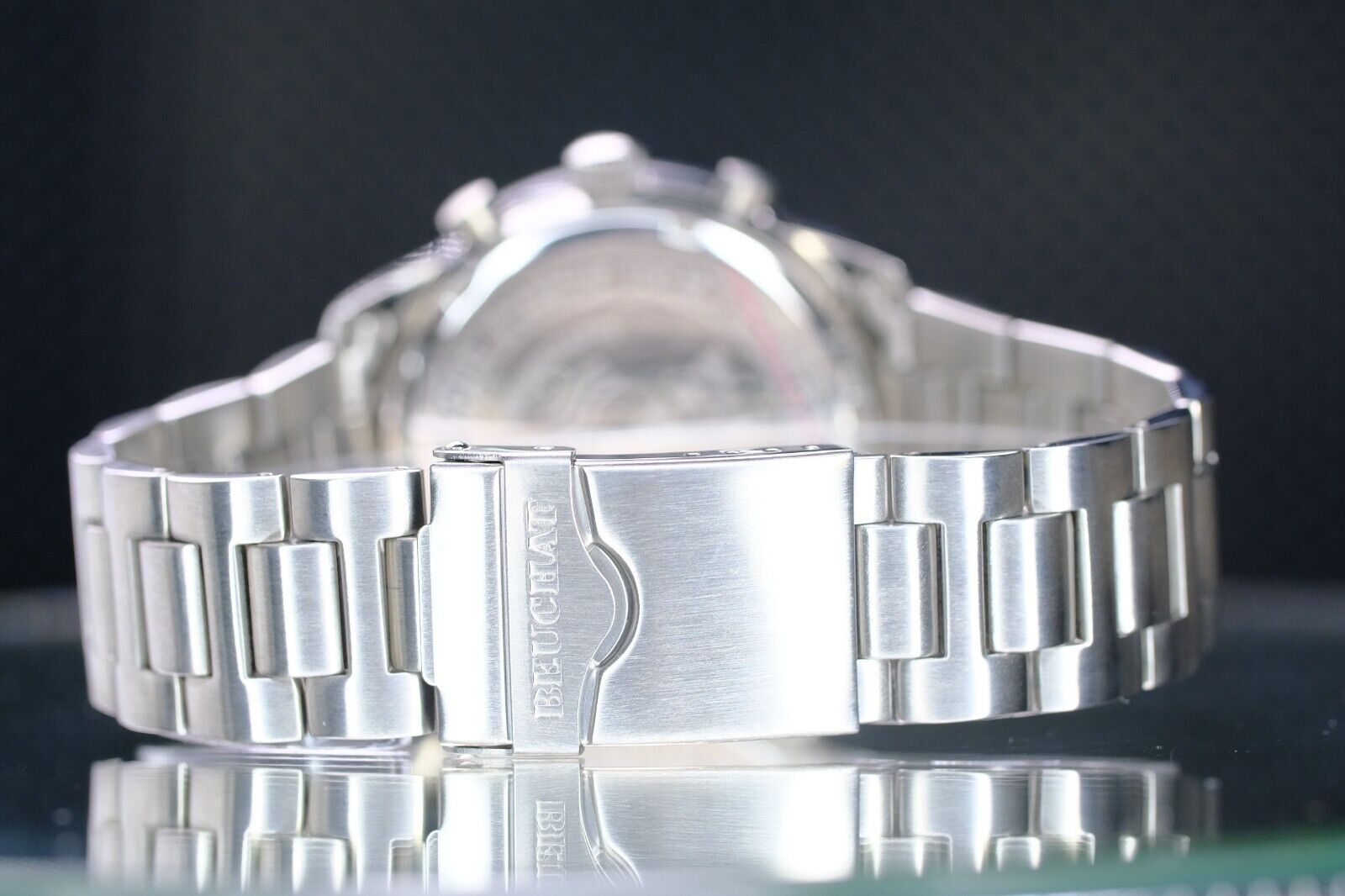 BEUCHAT MONDIAlLE DIVERS MENS WATCH WHITE CHRONOGRAPH 24 HOUR TIME ZONE ...