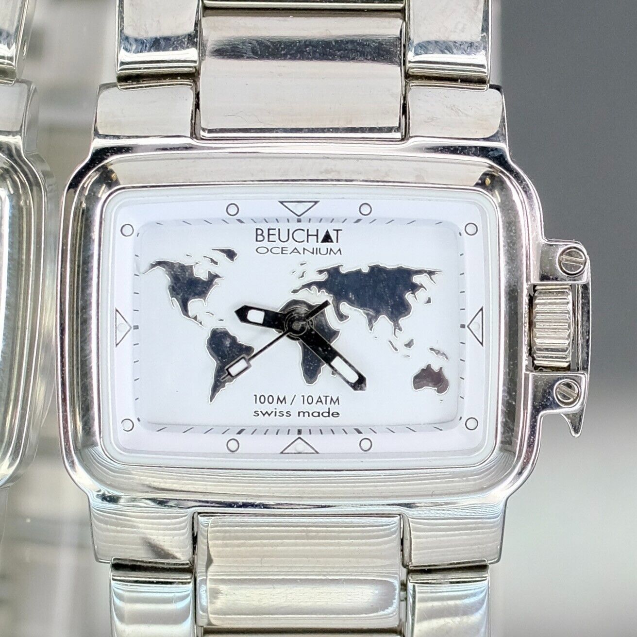 BEUCHAT OCEANIUM DIVERS WOMENS WATCH WHITE DIAL STAINLESS STEEL 100M ...