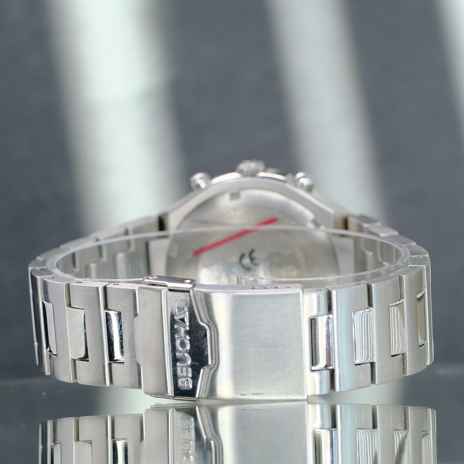 BEUCHAT HYDROTEAM DIVERS CHRONOGRAPH MENS WATCH BLACK DIAL STAINLESS ...