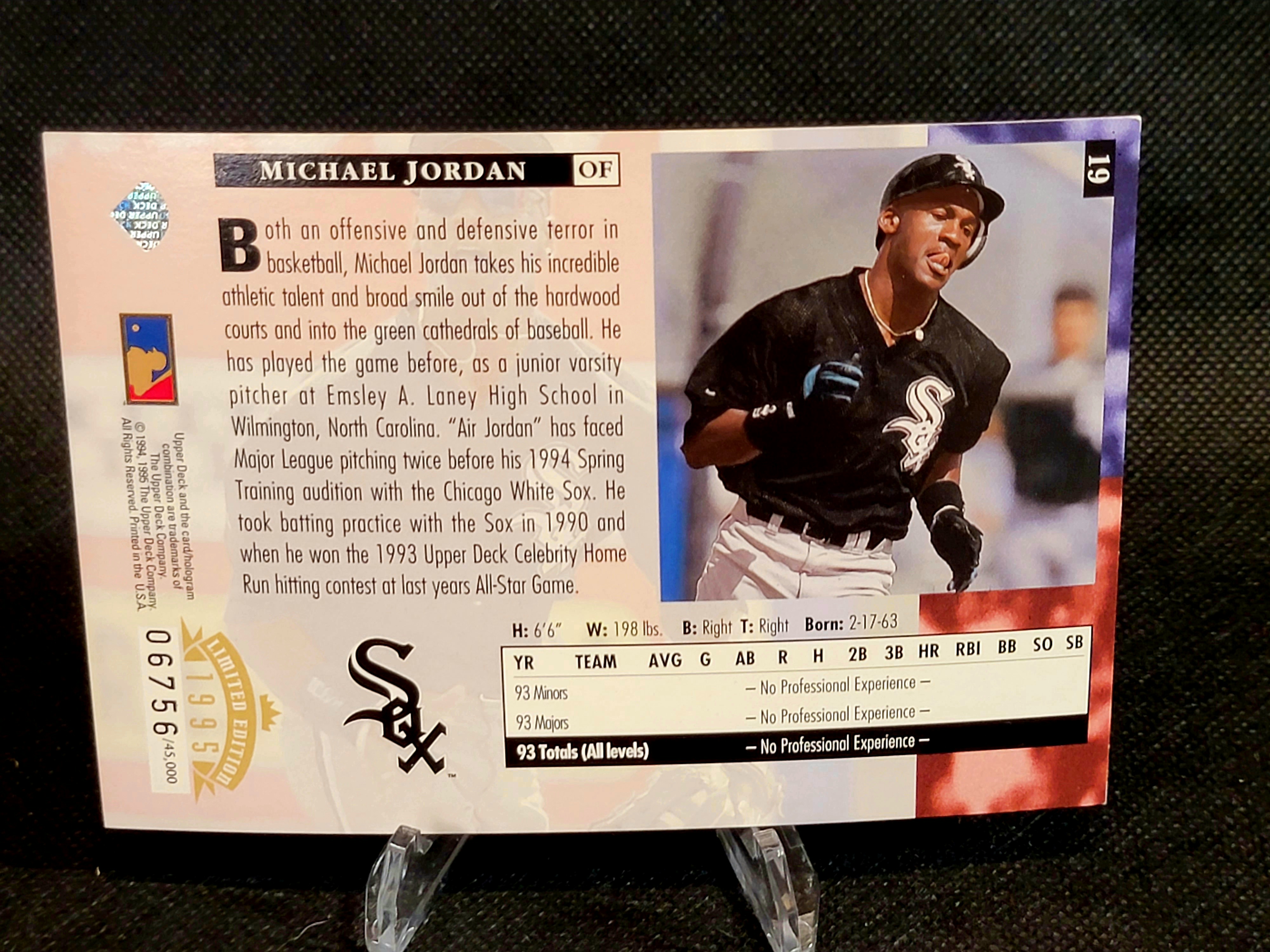Michael Jordan Baseball Rookie Card | Property Room