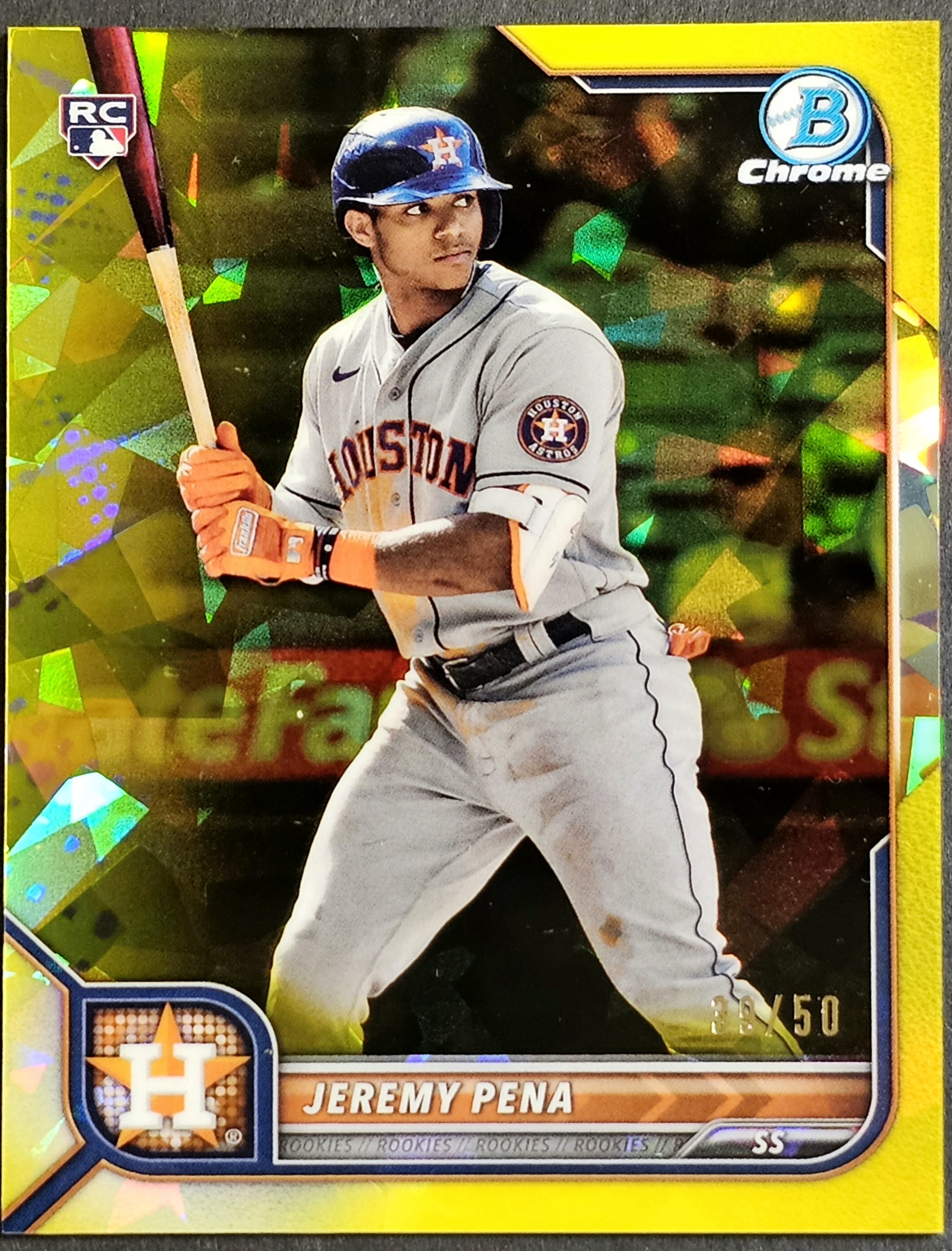 Jeremy Pena Gold Refractor Rookie Card | Property Room