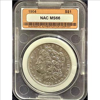 1904 NAC MS66 MORGAN SILVER DOLLAR | Property Room