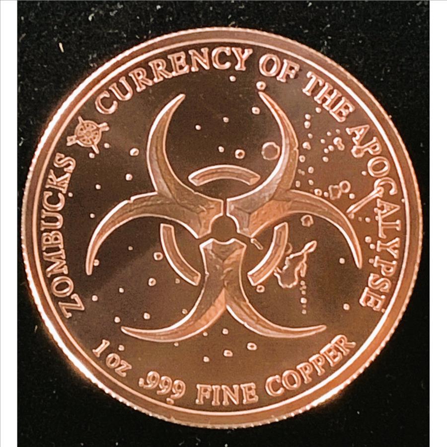 1oz .999 FINE COPPER ROUND COIN "CURRENCY OF THE APOCALYPSE", HIGH ...