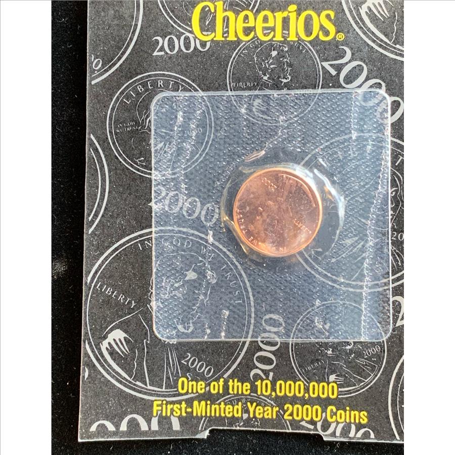 CHEERIOS ONE CENT COIN, RARE, ONE OF THE FIRST MINTED YEAR 2000 COINS ...