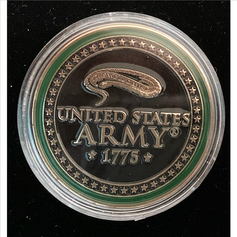 U.S. ARMY CHALLENGE COMMEMORATIVE COLLECTION US ARMY 1775 24K GOLD ...