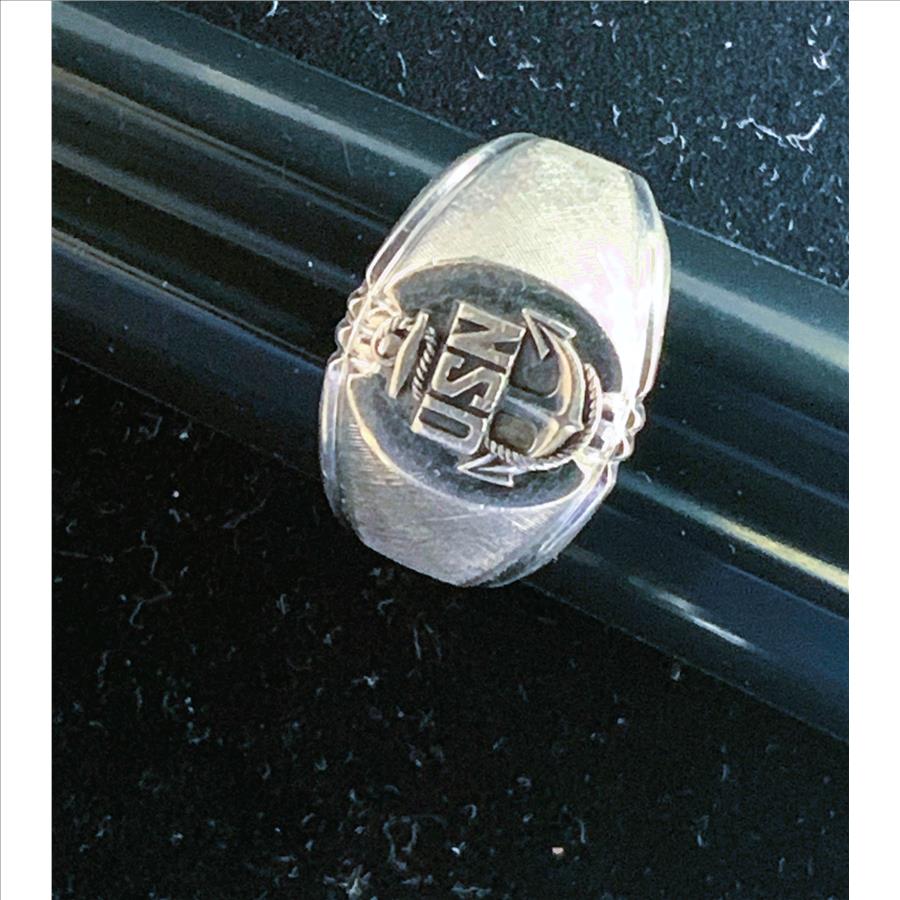 US NAVY RING .925 VINTAGE SOLID STERLING SILVER SIXE 10, NICE ...