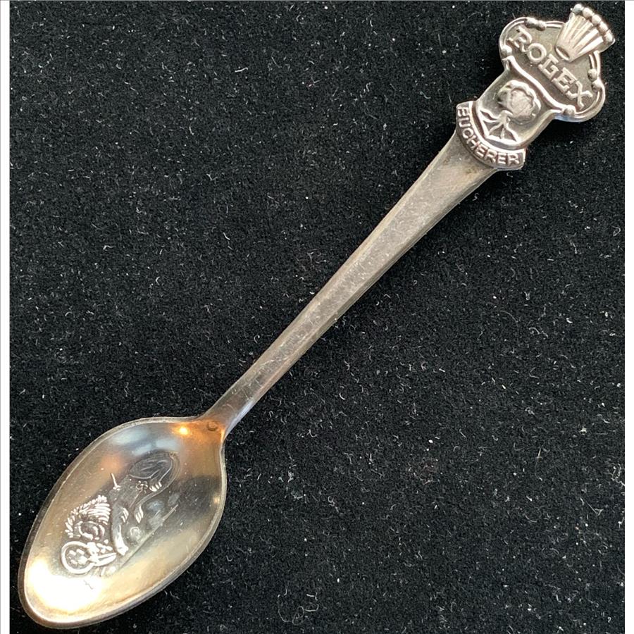 ROLEX SPOON BUCHERER SWITZERLAND LUGANO SOUVENIR DEMITASSE, JEWELRY ...