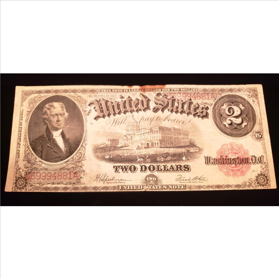 US Note $2 bill Series of 1917, Large | Property Room