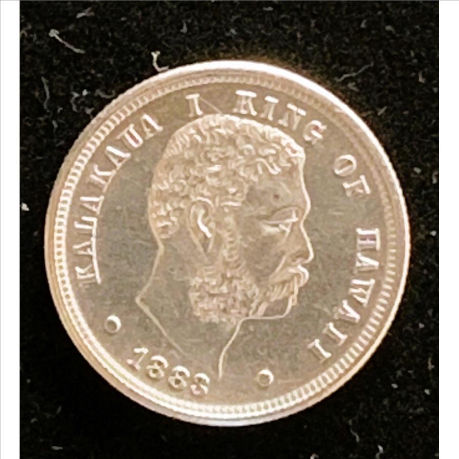 1883 HAWAII ONE DIME, HIGH GRADE RARE KING KALAKAUA FIND IN THIS ...