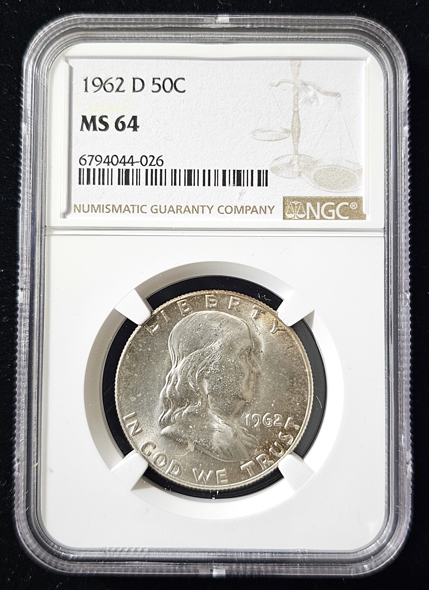 1962 D FRANKLIN NGC GRADED | Property Room