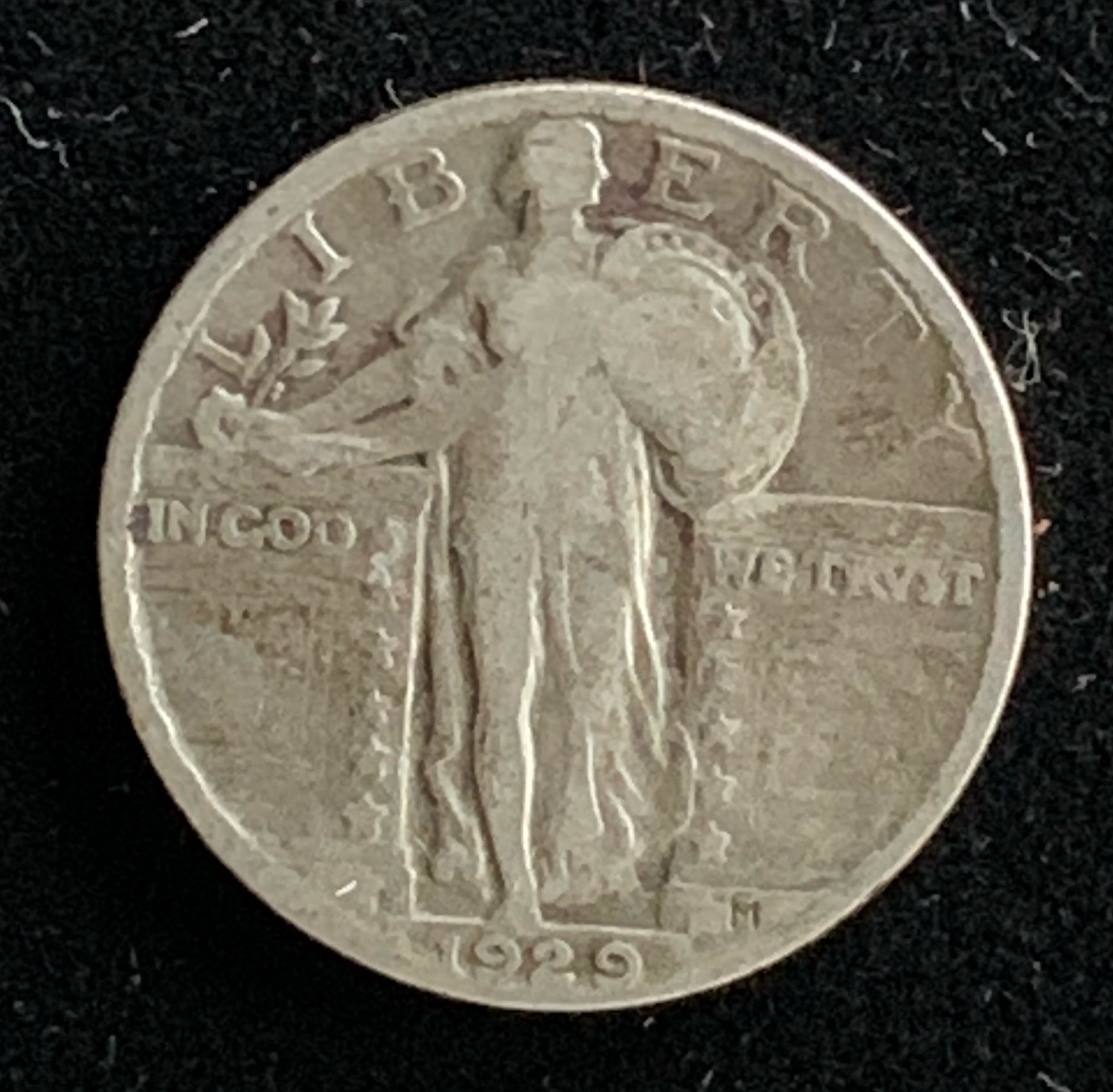 1929-S SILVER STANDING LIBERTY QUARTER COIN, REALLY NICE DETAILS ...