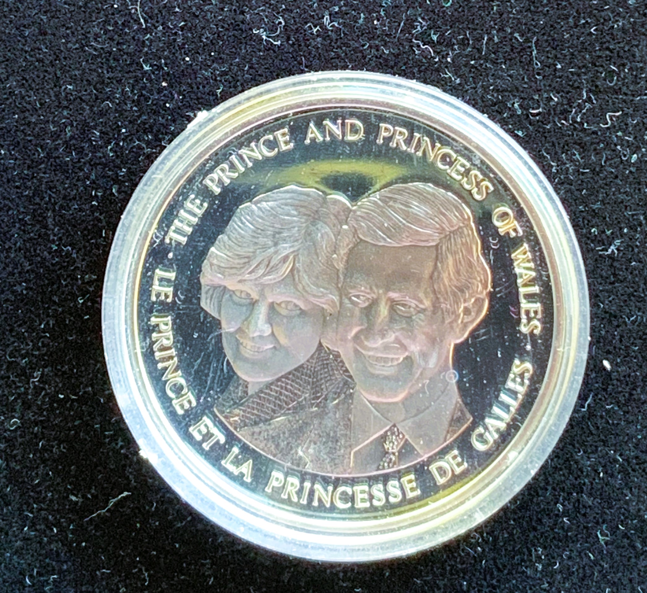 1983 PROOF SILVER COIN, THE PRINCE CHARLES AND PRINCESS DIANE OF WALES ...