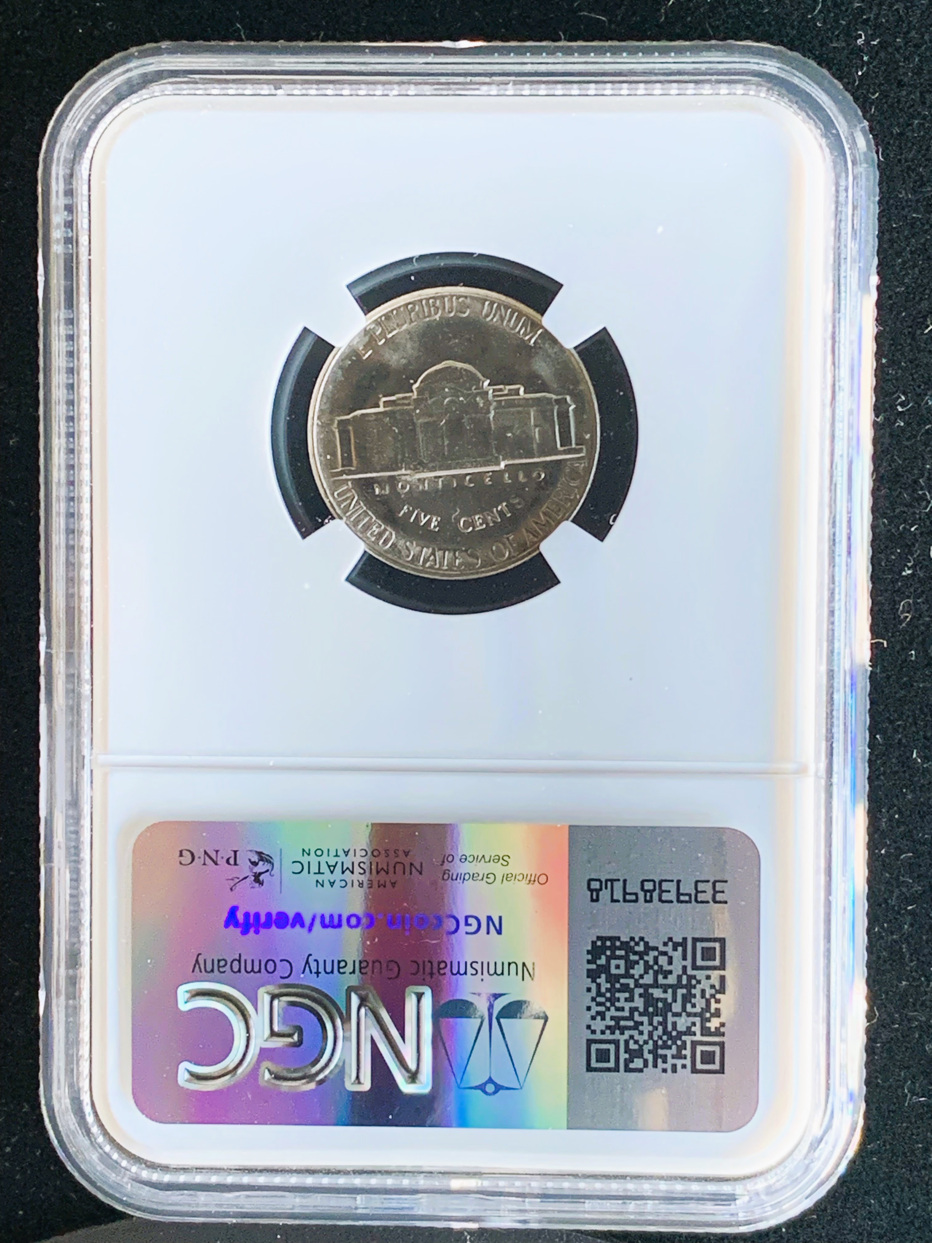 1961 5C NICKEL COIN, NGC GRADED MS 64, IN THE SLAB | Property Room