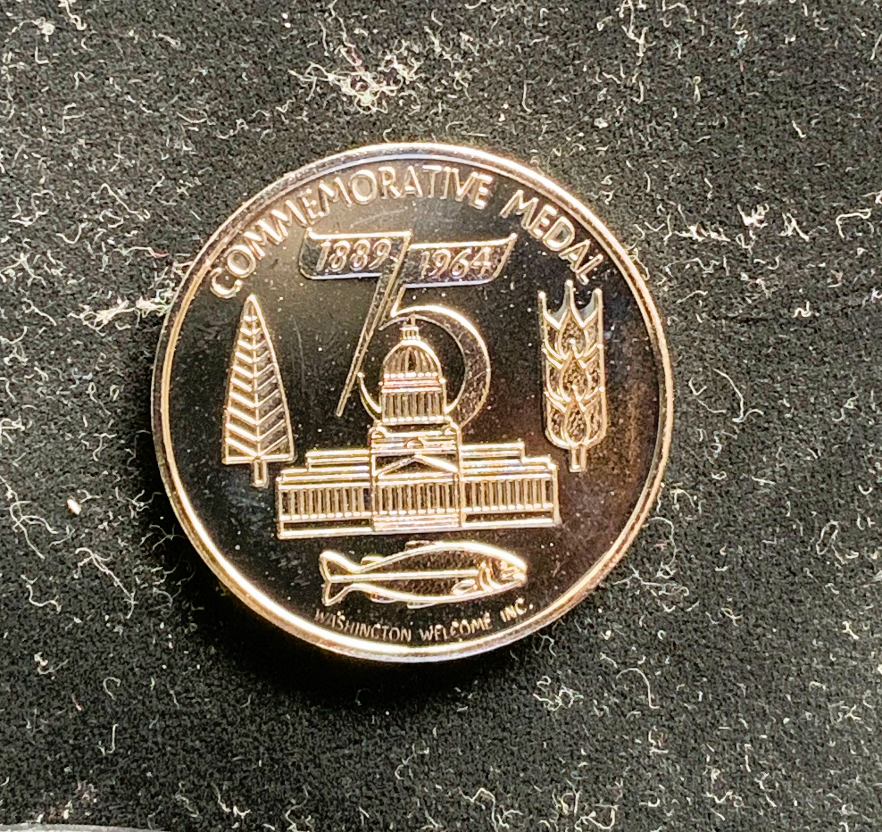 1964 WASH STATE DIAMOND JUBILEE, BRIGHT SHINY BU COIN | Property Room