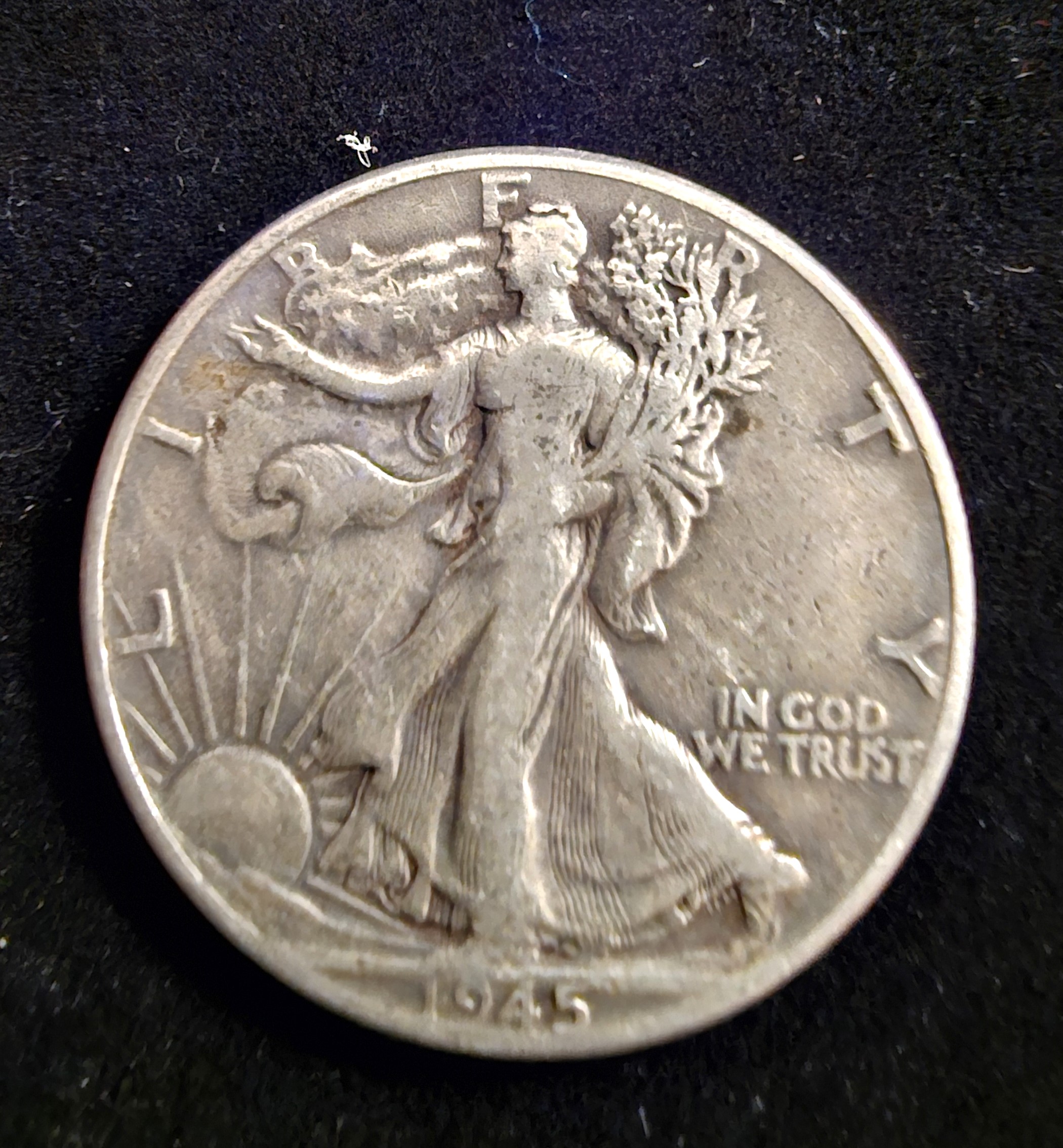 Silver 1945 Walking Liberty Half Dollar | Property Room