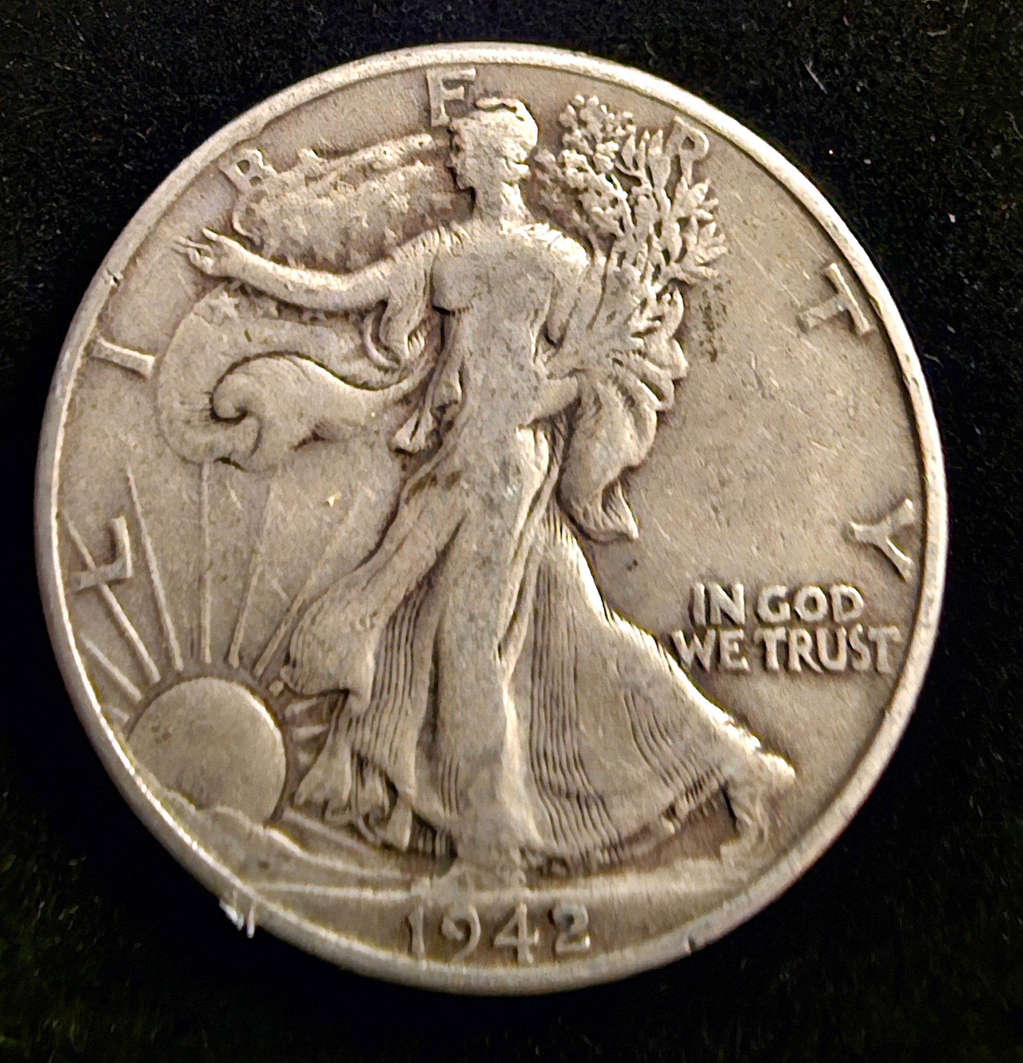 Silver 1942 Walking Liberty Half Dollar | Property Room