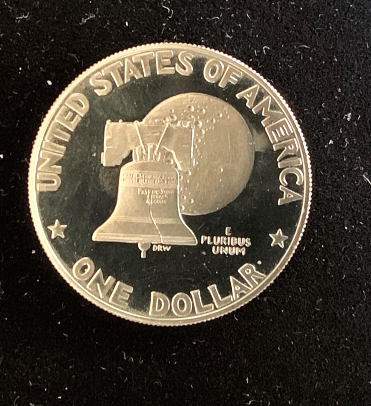 1976-S CLAD PROOF "TYPE I" EISENHOWER $1 DOLLAR, UNC BRIGHT LUSTER ...